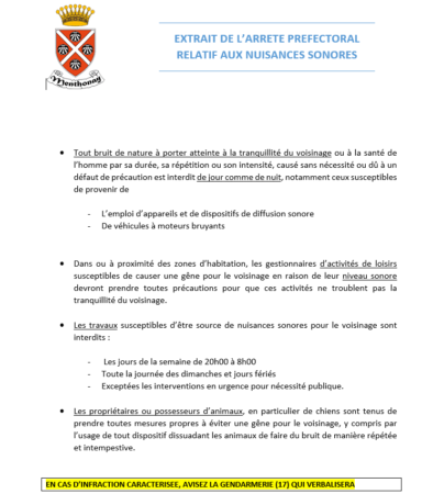 Deux extraits d’arrêtés préfectoraux | Menthonnex-en-Bornes
